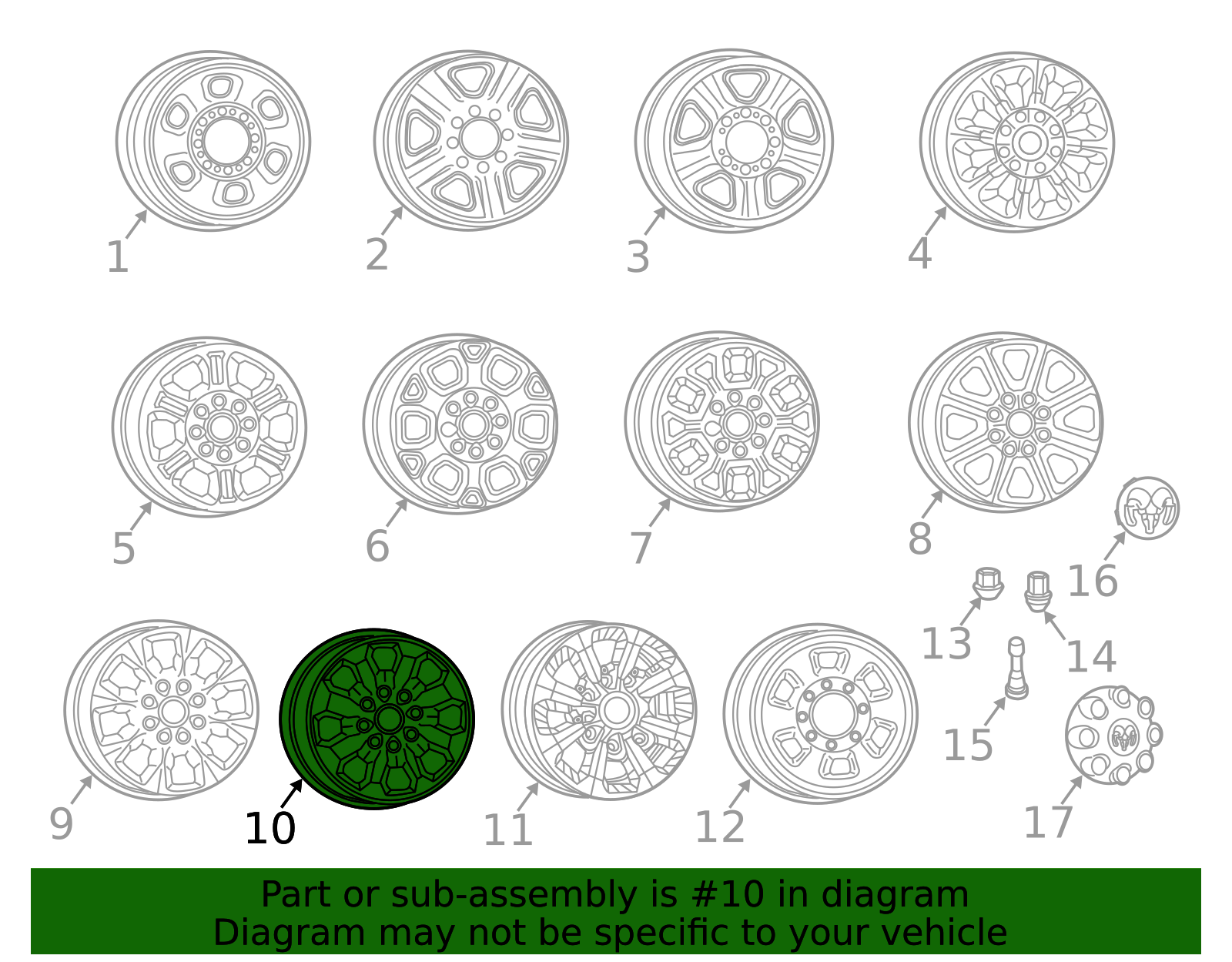 6MS041UWAA - Aluminum Wheel - 2019-2020 Mopar | Mopar Parts Canada
