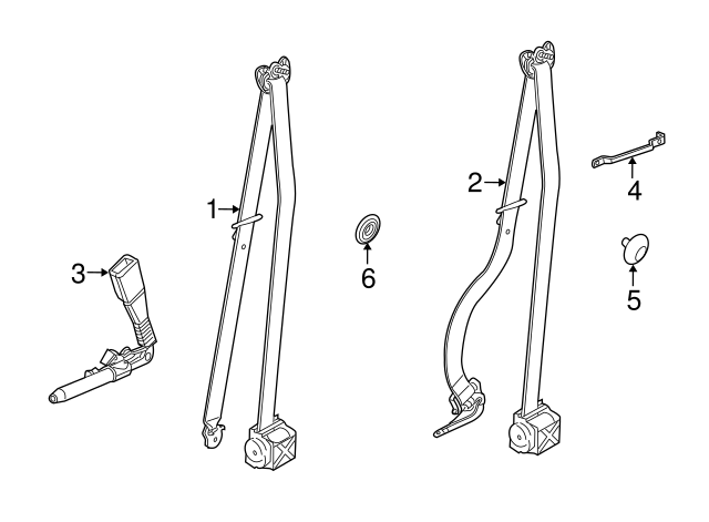 72117295963 - 2007-2014 BMW Buckle End (72-11-7-295-963) | BMW of South ...