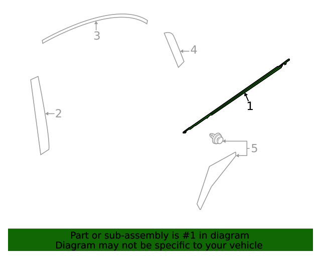 62280FL030 - Belt Weather-Strip - 2017-2021 Subaru | World OEM Parts Subaru