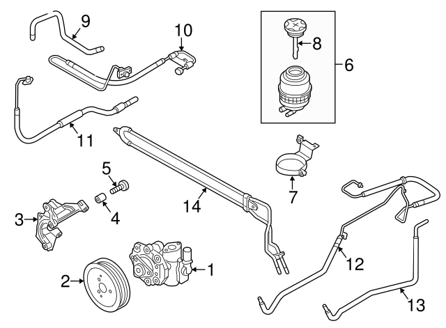 4H0-145-156-N - Power Steering Pump 2013-2014 Audi A8 Quattro | Audi ...