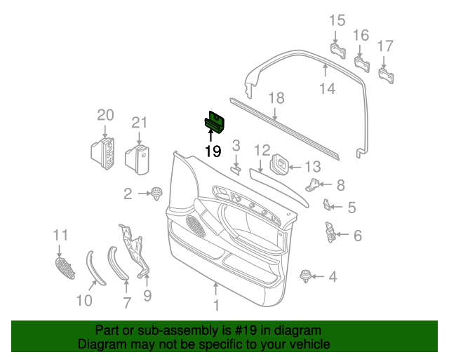 Genuine BMW 51-32-8-249-159 | Belt Weather-Strip Clip | FREE Shipping ...