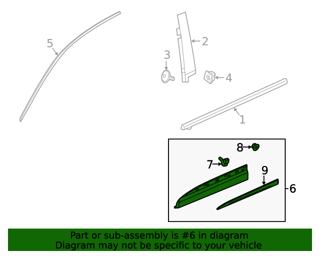 2021-2022 Buick Envision Lower Molding 84900493 | TascaParts.com