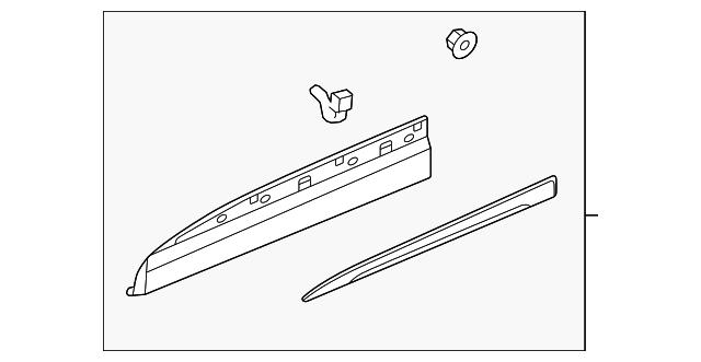 2021-2022 Buick Envision Lower Molding 84900493 | TascaParts.com