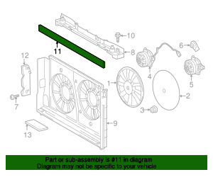 16561-37050 - Upper Seal - 2012-2017 Toyota | Nucar Toyota Parts
