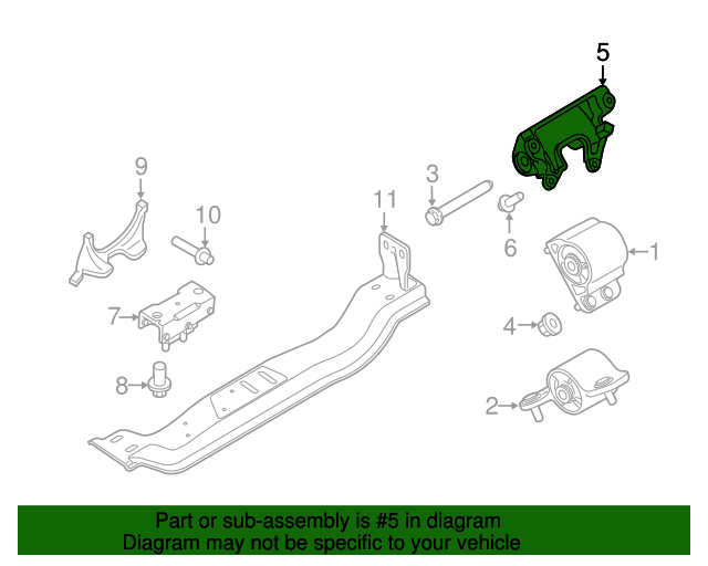 2017-2020 Ford Mount Bracket HC3Z-6030-B | QuirkParts