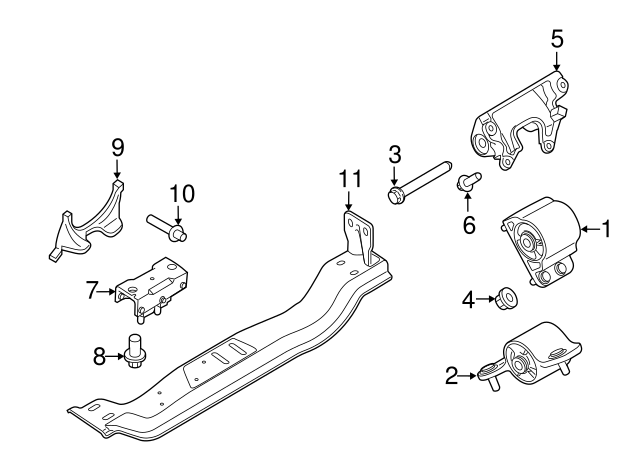 2017-2020 Ford Mount Bracket HC3Z-6030-B | QuirkParts