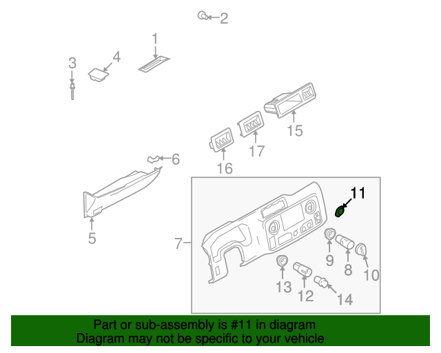 2009-2023 Ford Instrument Panel Bezel 5C3Z-25047A04-JAA | OEM Parts Online