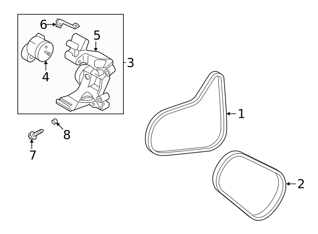2020-2022 Hyundai Serpentine Belt 25212-2S000 | OEM Parts Online
