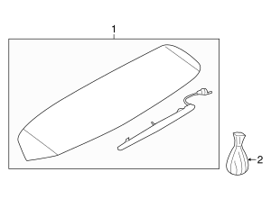 2015-2018 Audi Spoiler 8U0-827-933-F-GRU | Audi USA Parts