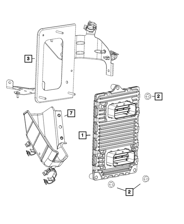 2023 Ram Ecu Cover 68575170AA | Mopar eStore