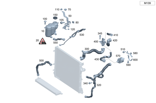 206-501-19-04 - Coolant Hose 2023-2024 Mercedes-Benz | Mercedes-Benz ...