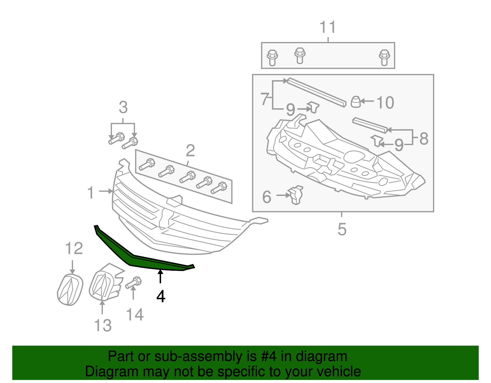 Genuine 2005-2008 Acura RL Molding 71122-SJA-A00ZB | Acura Parts HQ