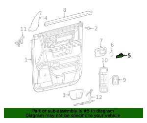 2019 Ram Handle, Inside - Driver's Side (LH) 68445073AA | TascaParts.com
