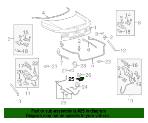 69358-53010-C0 - Door Lock Rod Cover 2012-2015 Lexus | AutoNationParts.com