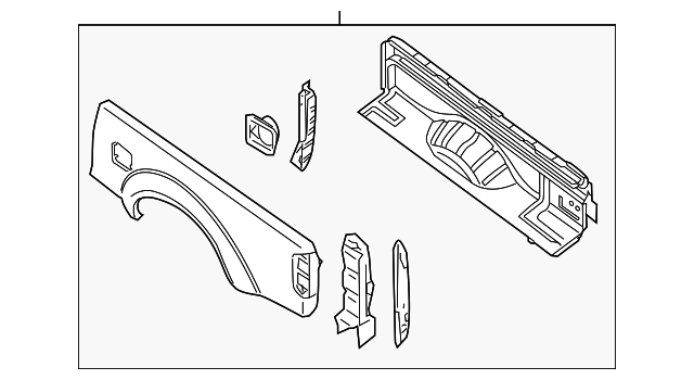 2005-2021 Nissan Frontier Side Panel Assembly K3301-ZS0AA | TascaParts.com