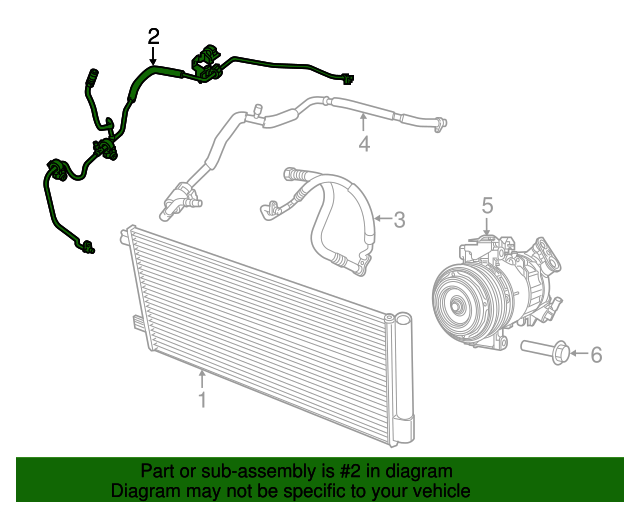 2019 Jeep Renegade Liquid Line 68463330AA | TascaParts.com