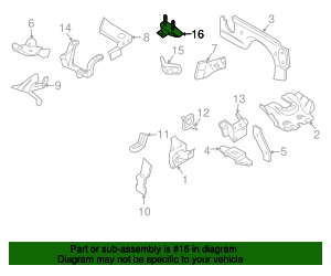 41117023999 - 2002-2008 BMW Support Bracket (41-11-7-023-999) | BMW of ...
