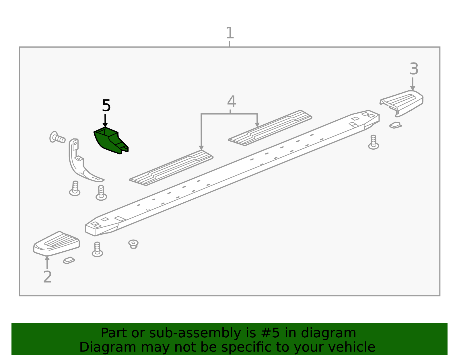 2019-2025 GM Assist Step Bracket Cover 84224885 GM | GMPartsDirect.com