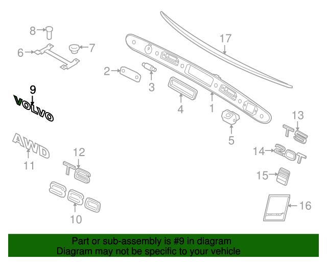 30796589 - Nameplate - 2011-2020 Volvo | Volvo OEM Parts Direct