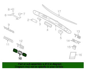 31333641 - Nameplate - 2013-2018 Volvo | Volvo OEM Parts Direct