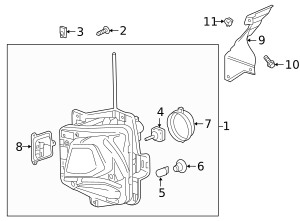 2019-2024 Chevrolet Blazer Lamp Bracket 84126208 GM | GMPartsDirect.com