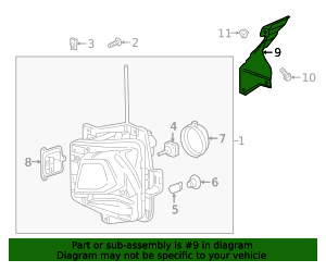 2019-2024 Chevrolet Blazer Lamp Bracket 84126208 GM | GMPartsDirect.com