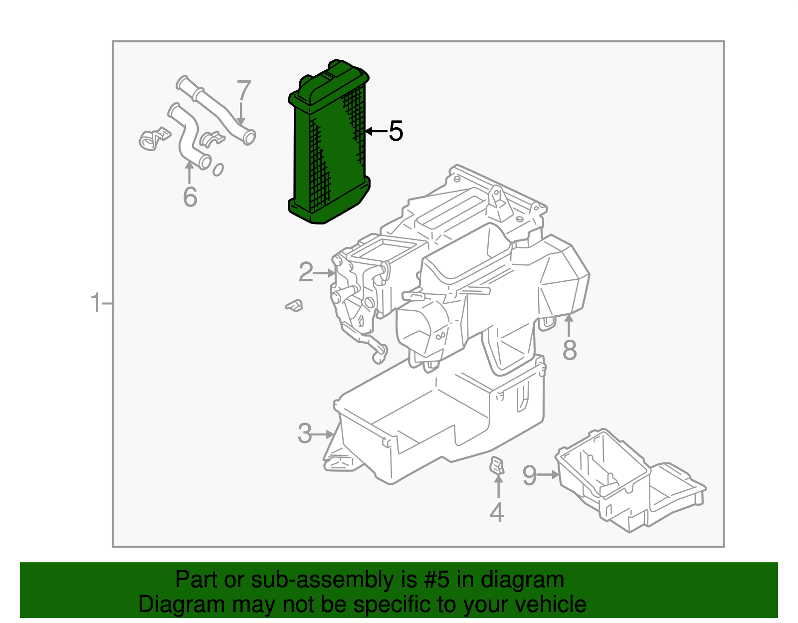 Genuine Toyota Heater Core part# 87107-35060 for 1996-2002 Toyota ...