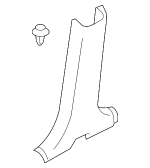 7211A395XA - Lower Center Pillar Trim 2014-2022 Mitsubishi | Mitsubishi ...