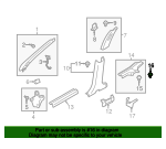 MR288150 - Fender Liner Clip 1997-2024 Mitsubishi | Mitsubishi Direct Parts