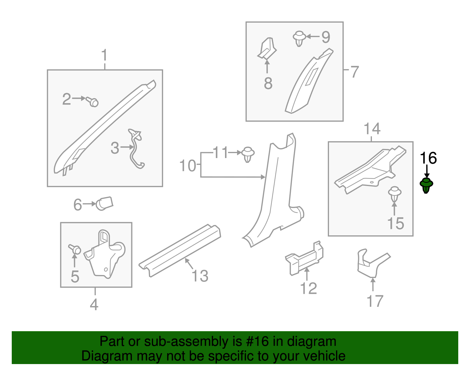 MR288150 - Fender Liner Clip 1997-2024 Mitsubishi | Mitsubishi Motors Store