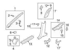 1997-2024 Mitsubishi Fender Liner Clip MR288150 | MitsubishiParts.com