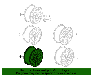 2020-2024 Cadillac CT5 19x8.5 Aluminum Wheel 84004241 | GM Parts Center
