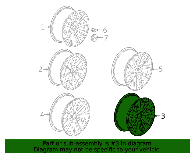 2020-2022 Cadillac CT5 18x8.5 Aluminum Wheel 84004237 | GMPartsDirect.com
