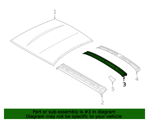 41-00-7-494-429 - Roof Bow 2019-2024 BMW | AutoNationParts.com