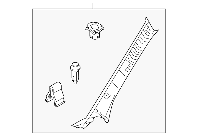 C513-68-160A-75 - Windshield Pillar Trim - 2012-2015 Mazda 5 | Werner ...