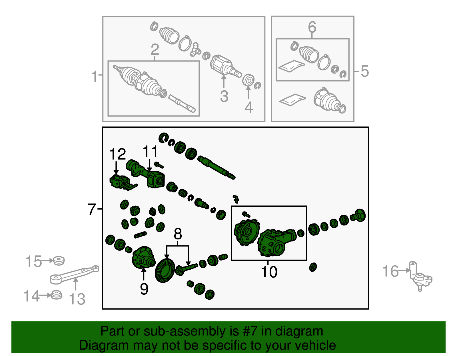 2005-2024 Toyota 4Runner Differential Carrier 41110-35A92 | Toyota ...