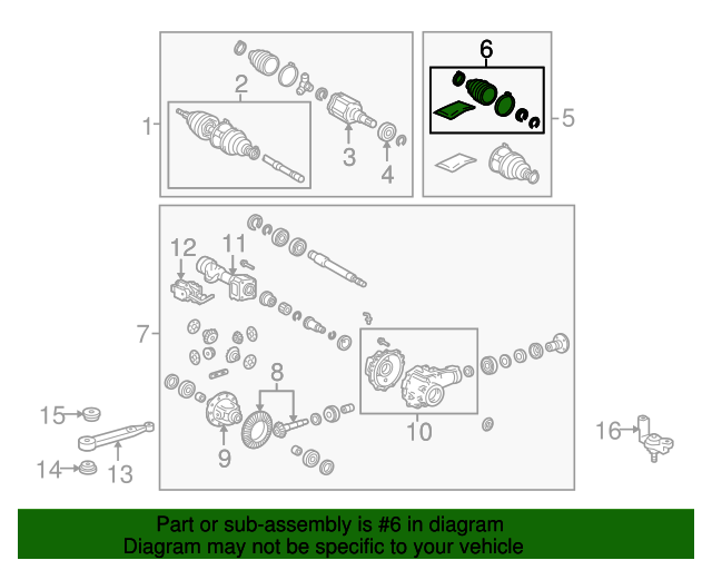 2024 Toyota 4Runner Cv Joint Boot Kit 04437-60091 | Toyota Parts Center