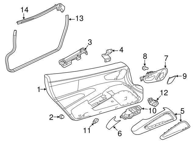 2011-2021 Mopar Door Trim Panel Fastener 6509673AA | TascaParts.com