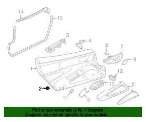 2011-2021 Mopar Door Trim Panel Fastener 6509673AA | TascaParts.com