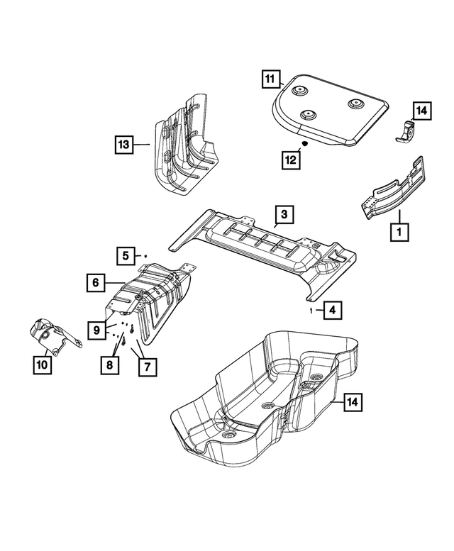 2016-2024 Ram Heat Shield 68243387AB | Mopar Estores