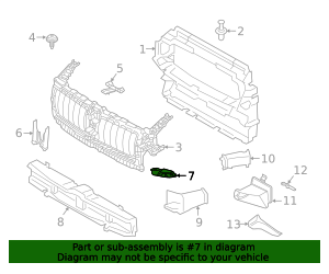 Genuine Upper Shutter Bracket for 2021-2024 BMW | OEM Part# 51-64-7-434 ...