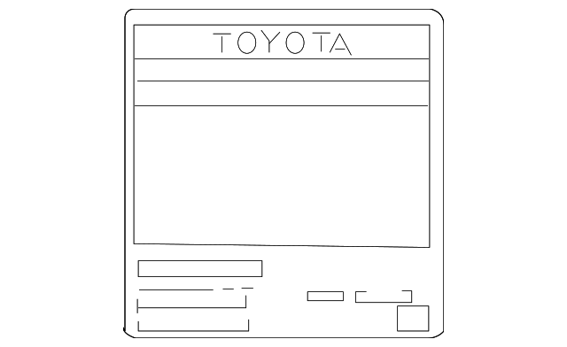 2009-2010 Toyota Emission Label 11298-37120 | Toyota Parts Center