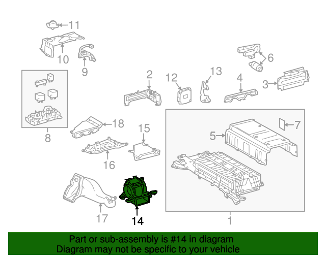 G9230-76010 - Blower Motor - 2010-2017 Toyota | OEM Genuine Toyota Parts