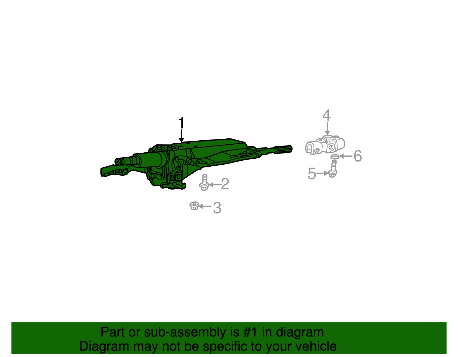 53200-S5A-G03 - Column Assembly 2002-2005 Honda Civic | Honda Parts Online