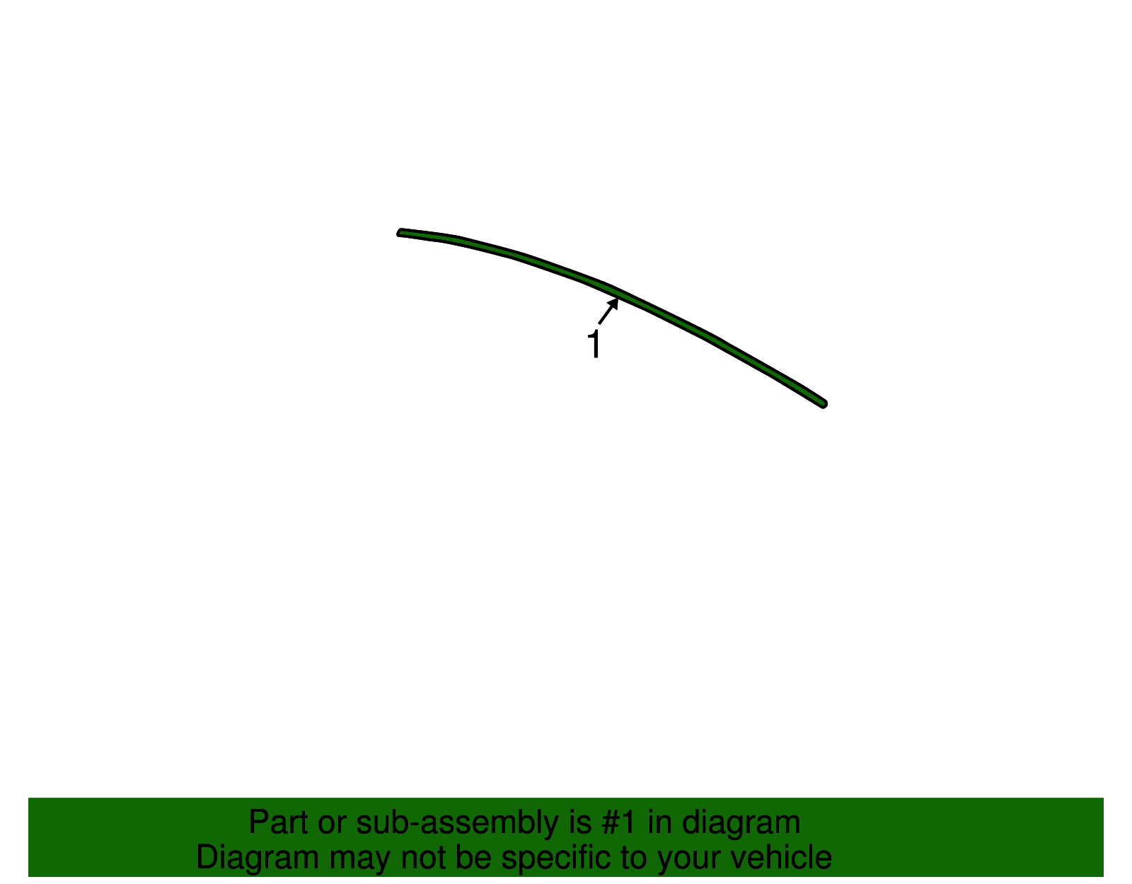 2007-2016 Chevrolet Black Roof Panel Joint Finish Molding 25785137 ...