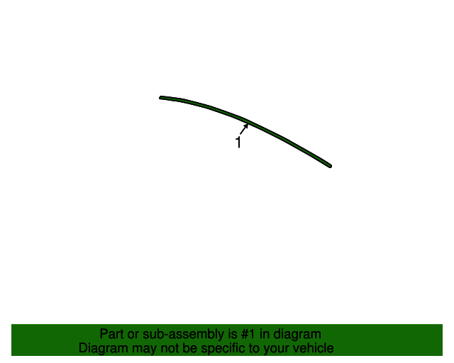 2007-2016 Chevrolet Black Roof Panel Joint Finish Molding 25785137 GM ...