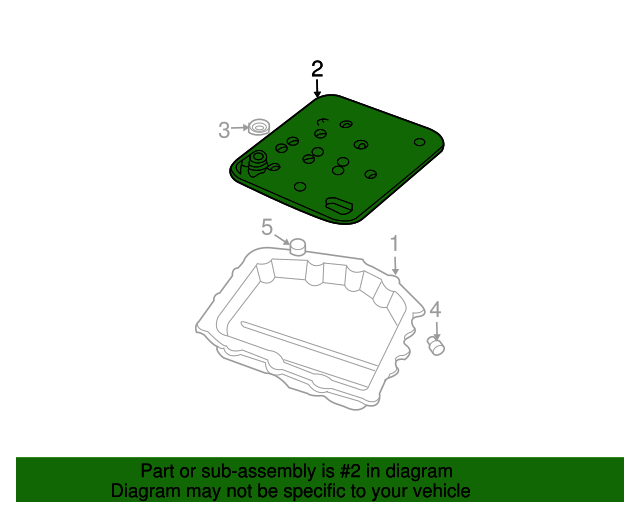 2003-2012 Mopar Transmission Oil Filter 68059549AA | TascaParts.com