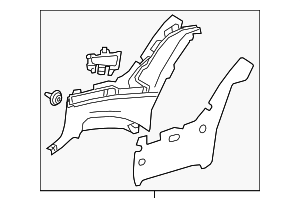 217-690-17-54-64-1C50 - Interior Quarter Panel Trim Panel 2018-2021 ...