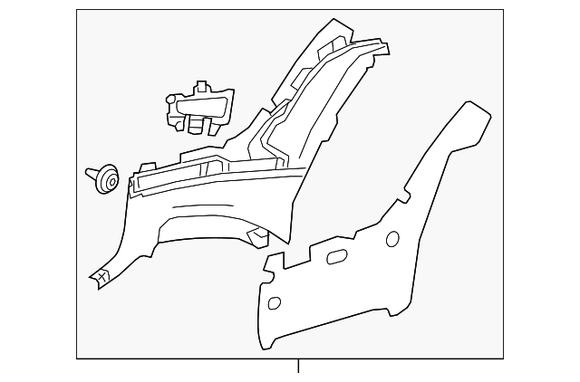 217-690-21-54-9J54 - Lower Quarter Trim 2018-2020 Mercedes-Benz ...