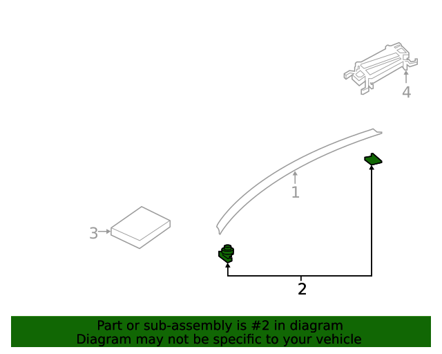 Genuine BMW 51-13-9-465-754 | Roof Molding End Cap | FREE Shipping on ...